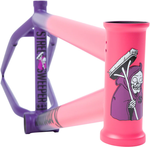 Bikeman: Sunday Street Sweeper BMX Frame - 21" TT, Pink/Purple