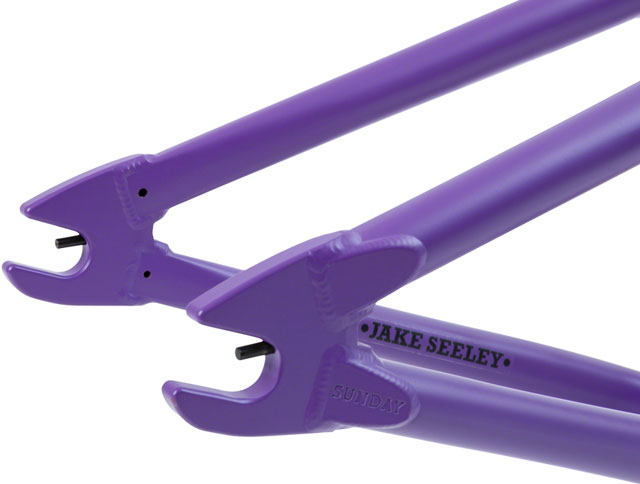 Bikeman: Sunday Street Sweeper BMX Frame - 21" TT, Pink/Purple